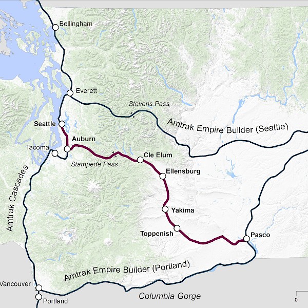 Restore passenger rail service to Central Washington